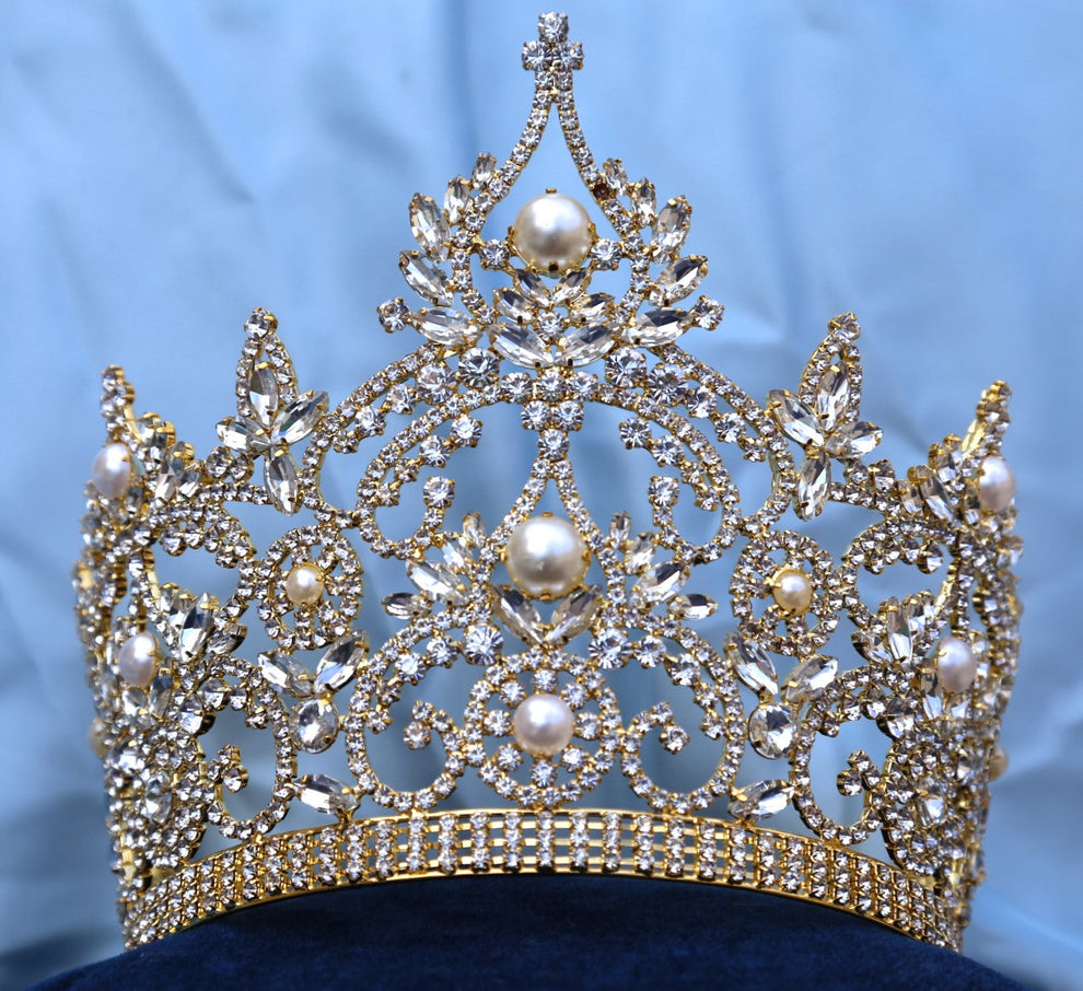 Countess Natasha Crown Tiara with Pearls – CrownMasters