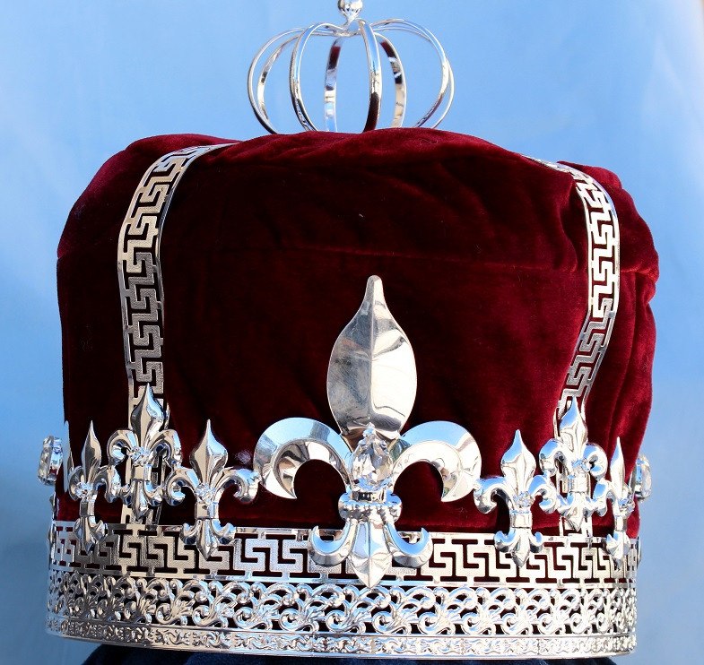BELMONT IMPERIAL MEN'S KING CROWN - SILVER – CrownMasters
