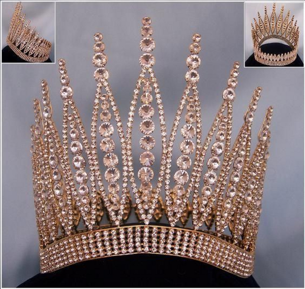 Girona Rhinestone Bridal Crown – CrownMasters
